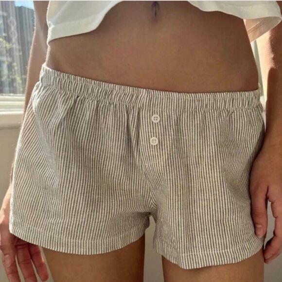 Brandy Melville | Shorts | Nwt Brandy Melville Keira Linen Blend ...
